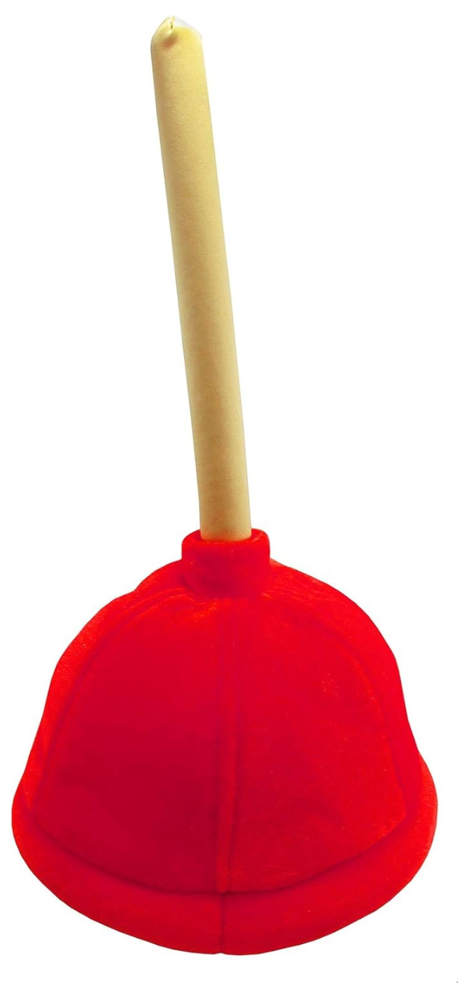 Gexandy Funny Prank Red Toilet Plunger Hat - Retirement Party Hats ...