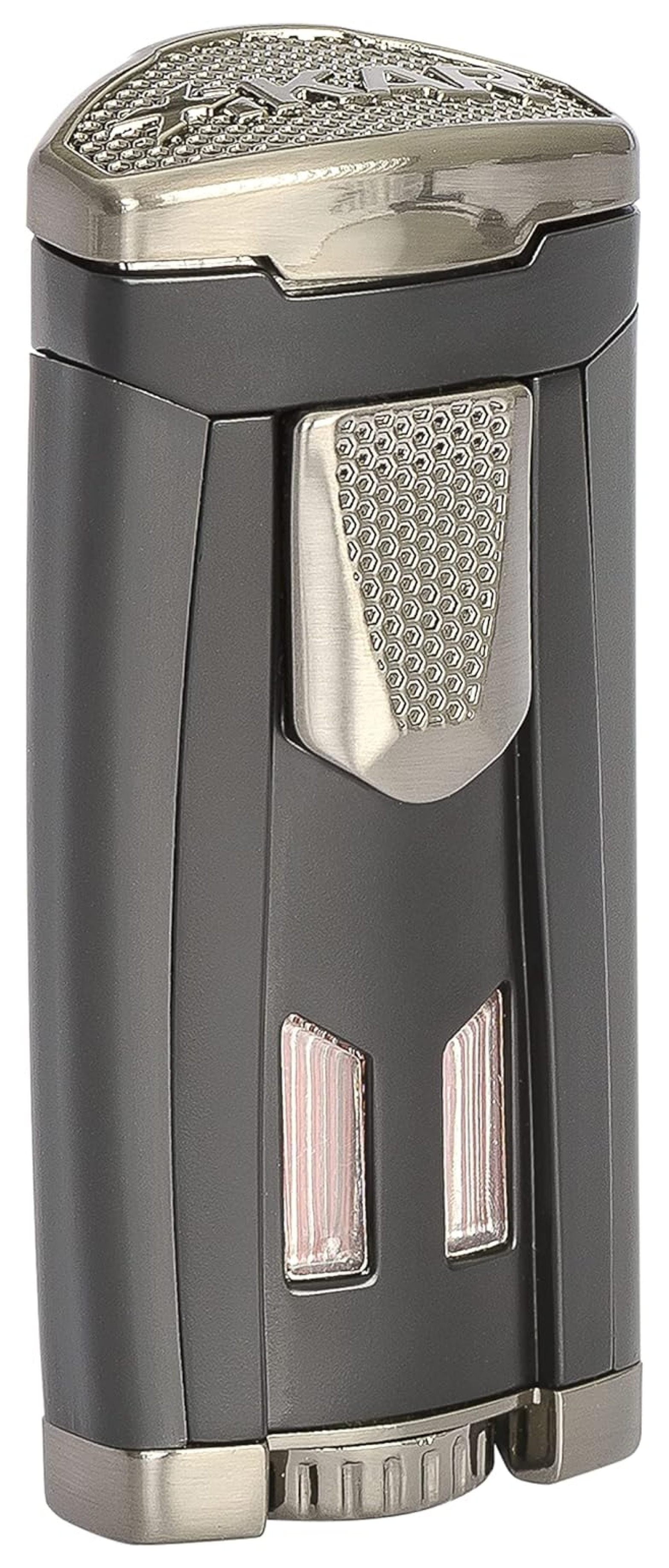 Gexandy HP3 Inline Triple Flame Cigar Lighter, Attractive Gift Box, EZ ...