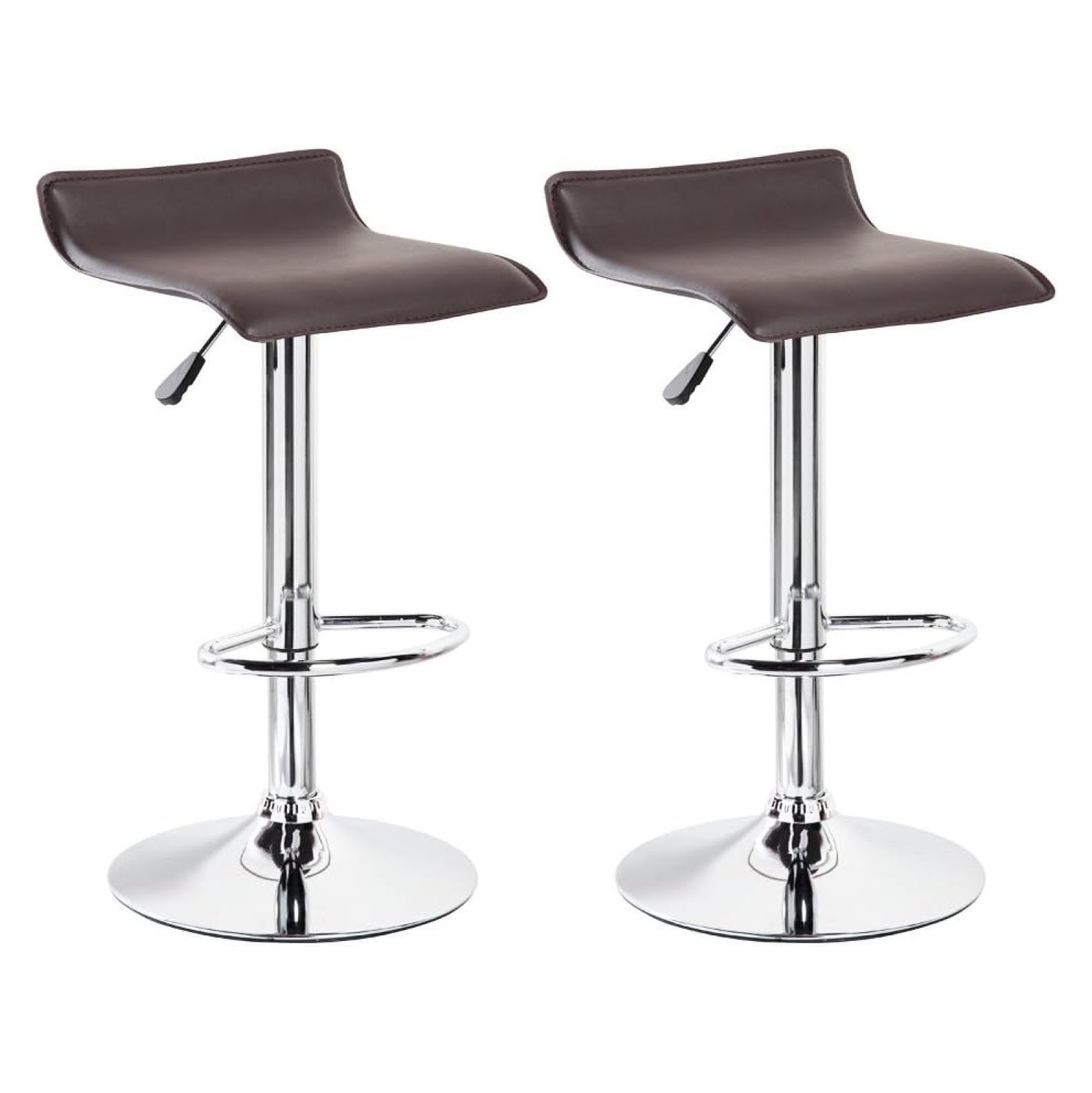Gexandy Modern Minimalist Low Profile Barstools with Hydraulic Lift ...
