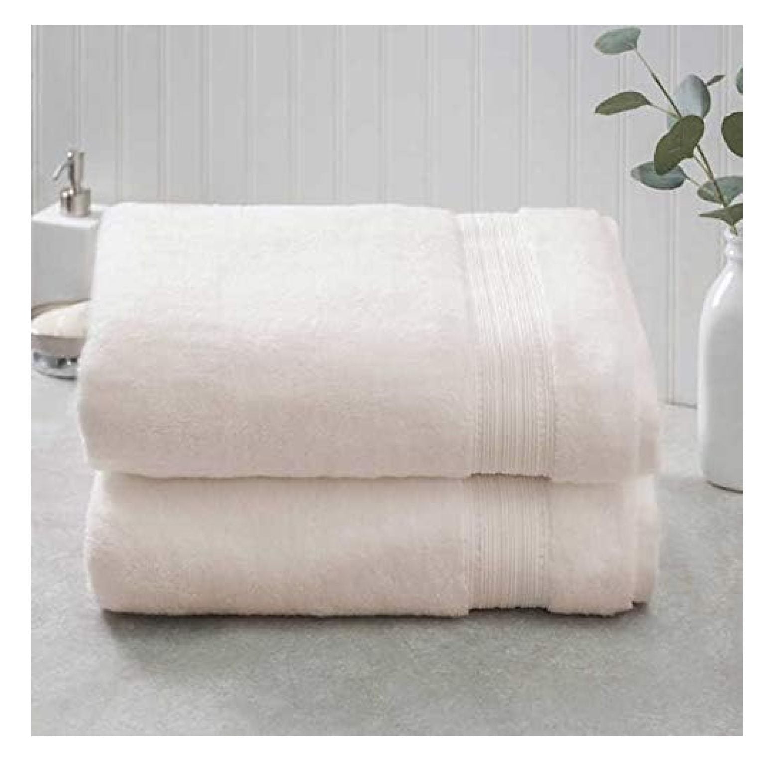 Gexandy New Bath Sheet Bundle Set | 2 Luxury Bath Sheets 35" W X 70" L ...