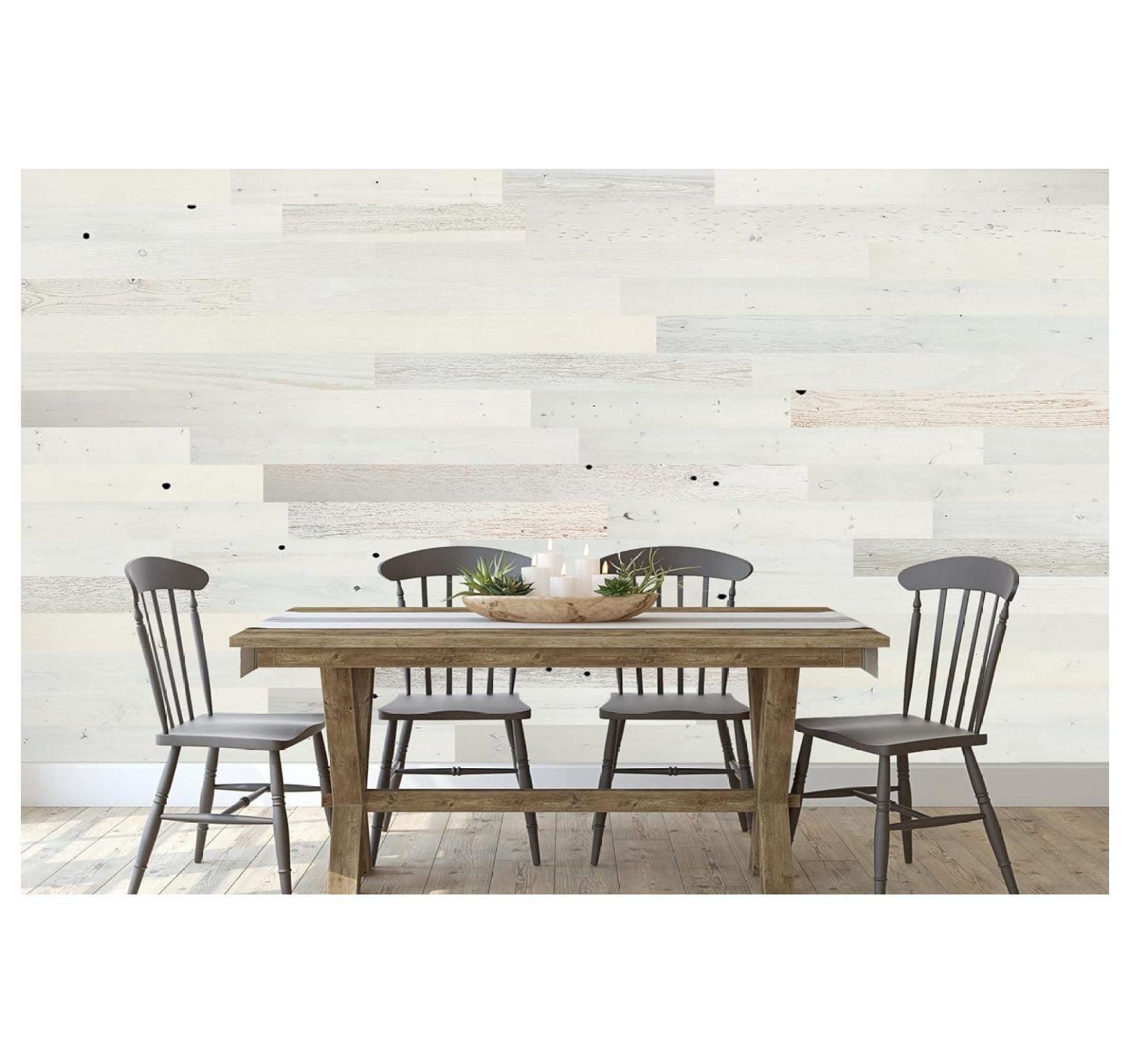 Gexandy River Reclaimed Wooden Wall Planks - Simple Peel & Stick Wall ...