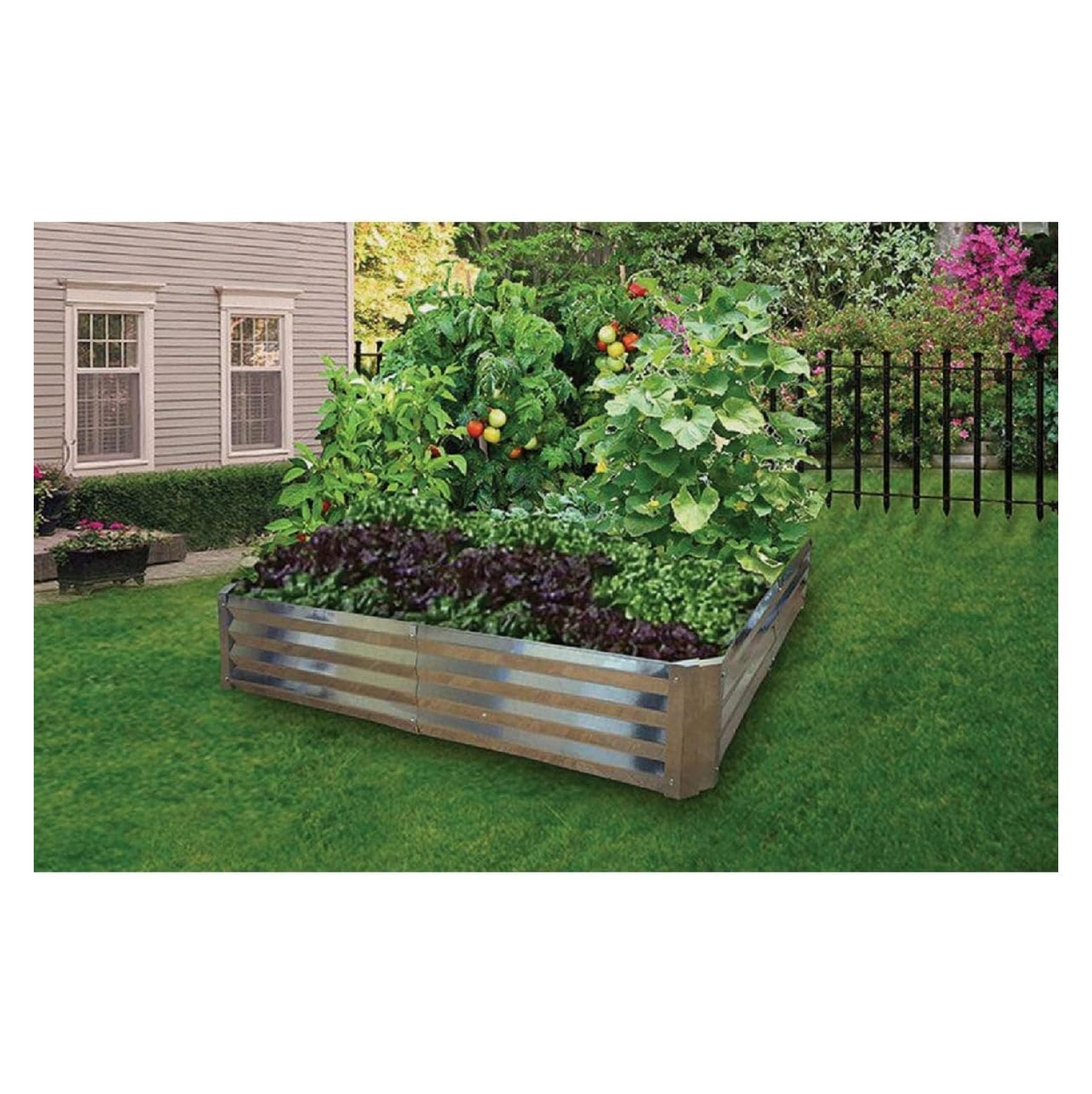 Gexandy Rustic Raised Bed Garden; Grow Vegetables, , or Flowers Without ...