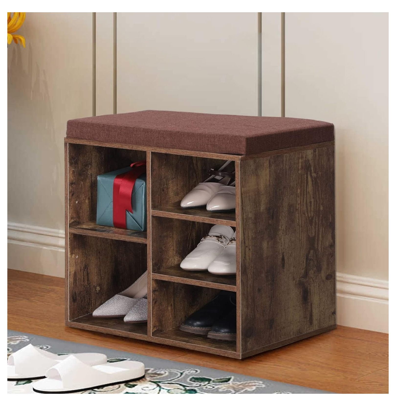 Gexandy Shoe Storage Bench, Small Shoe Entryway Bench with Seating ...