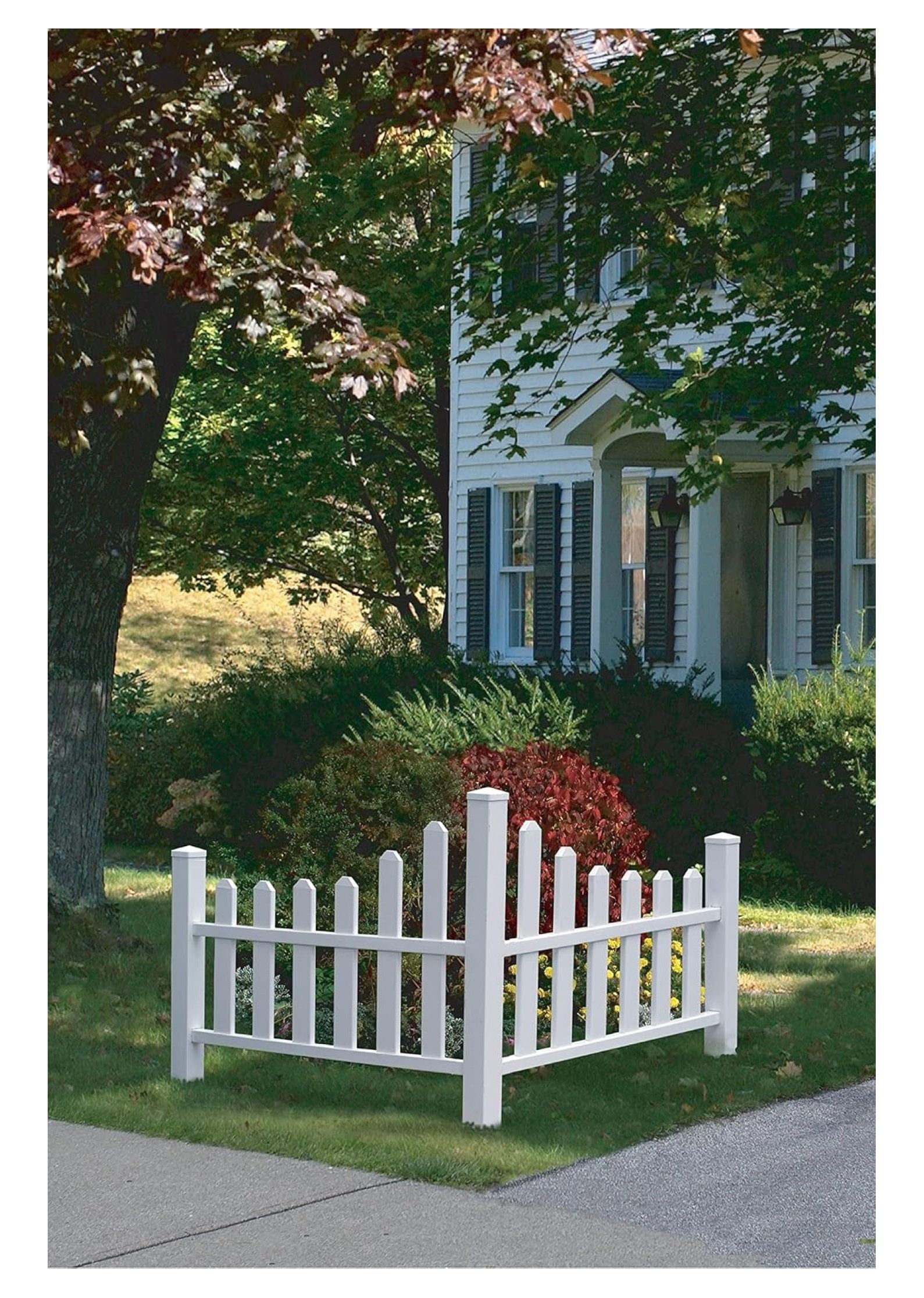 Gexandy VA20234 Country Corner Picket Arbors and Trellises, White ...