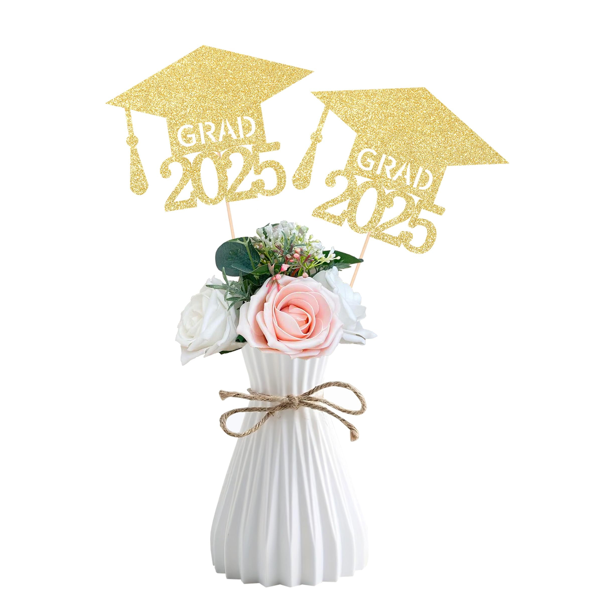Gexolenu 10 Pack Gold STF9 Graduation Centerpieces for Tables, 2025 ...