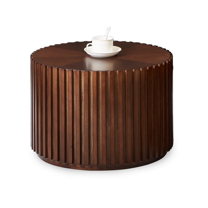 Haussmann¬Æ Wooden Wave Verve Accent Snake Side Table, 14x14x20 in ...