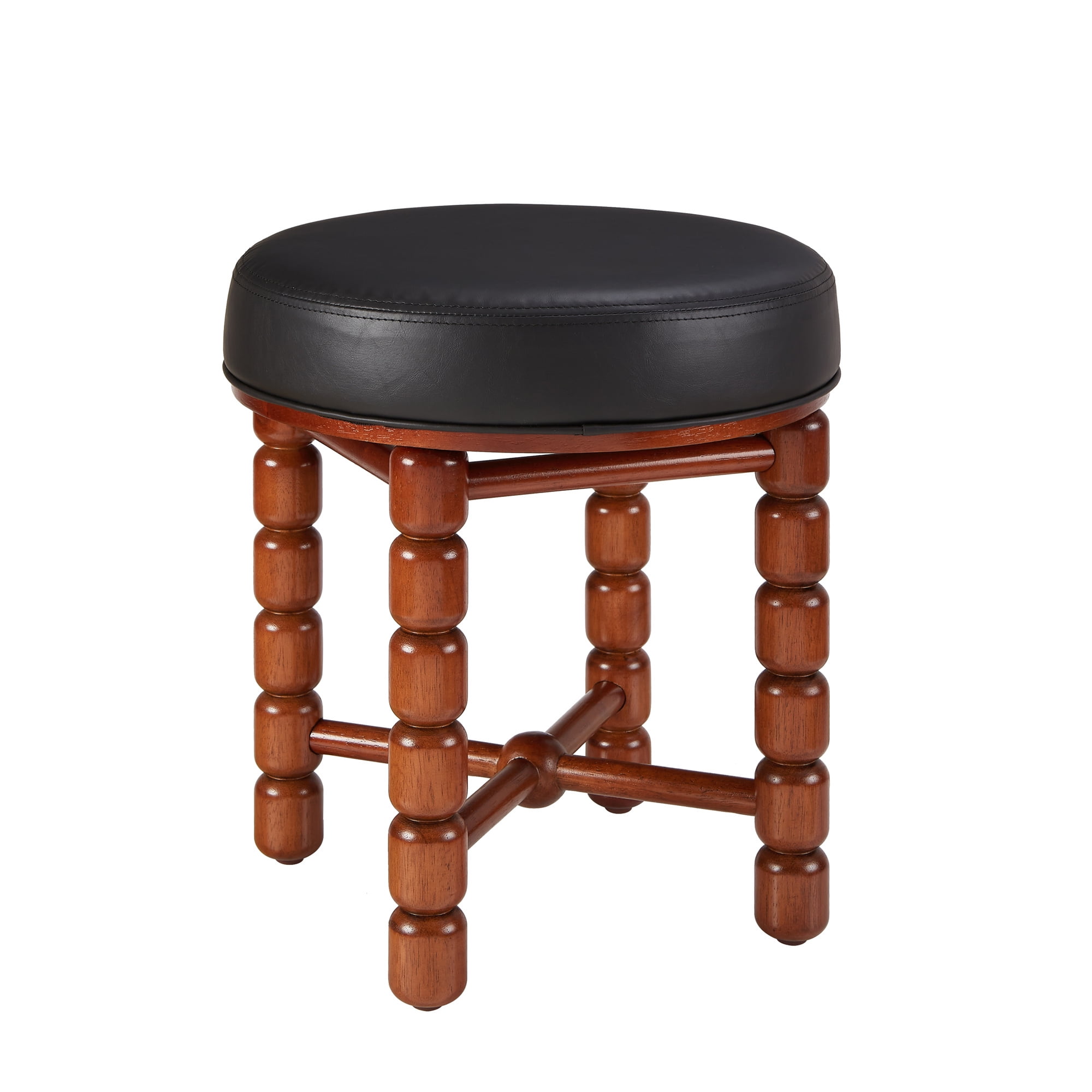 Gexpusm Upholstered Dressing Stool, Vintage PU Leather Stool, Medieval ...
