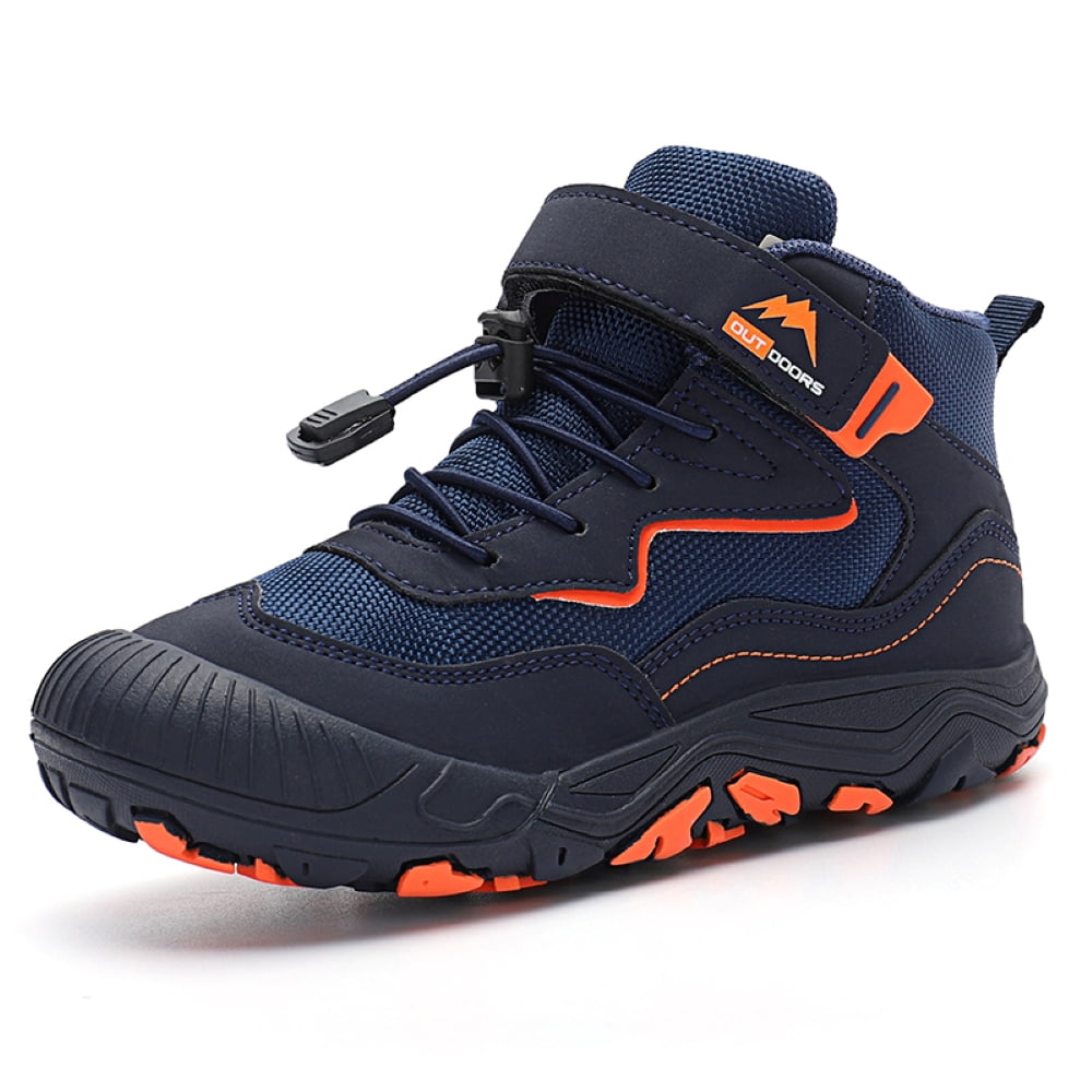 Gexuosn Kids Hiking Boots Wide Toe Boys Girls Hiking Shoes Barefoot ...