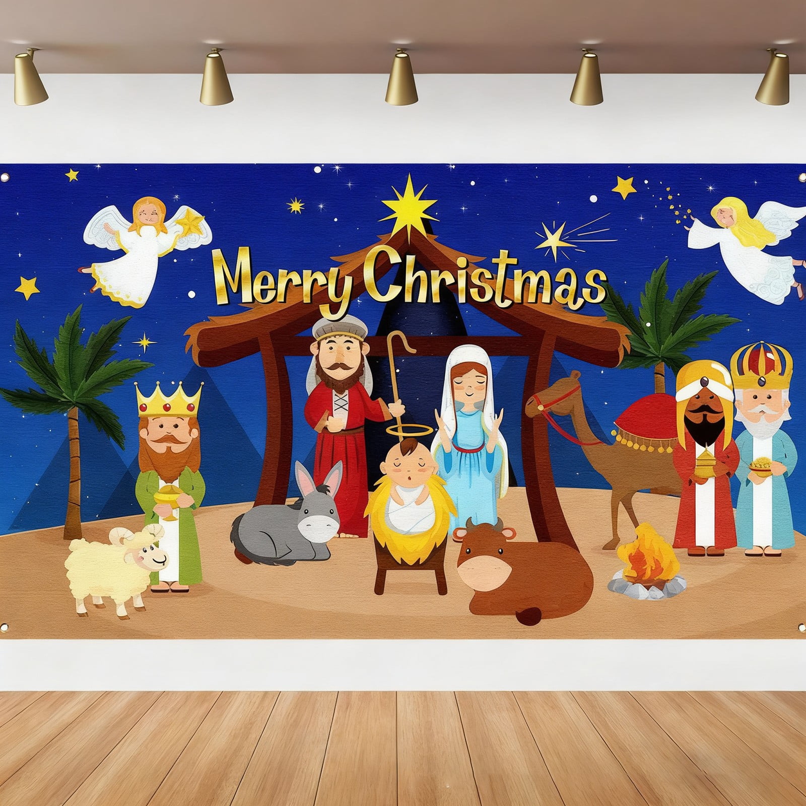 Geyoga Christmas Nativity Bulletin Board Decorations, Christian ...