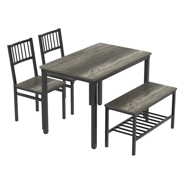 Free Shipping! Gezen Dining Table Set with 2 Chairs and a Bench ...