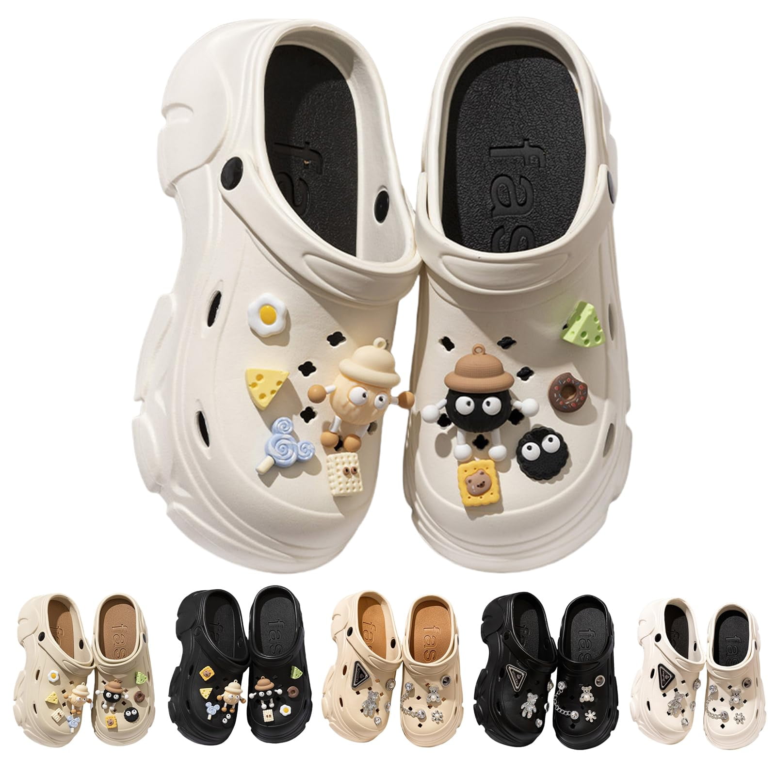 Gezolligheid Women's Platform Clogs Cloud Slippers Beach Sandals ...