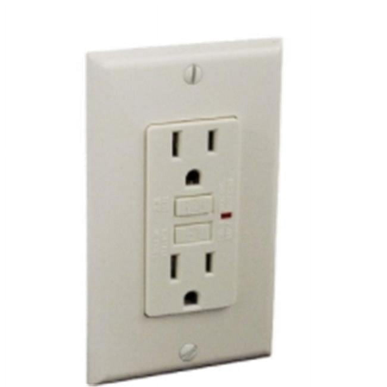 Gfci LED Ground Fault Circuit Interupter, Ivory - 15A - Walmart.com