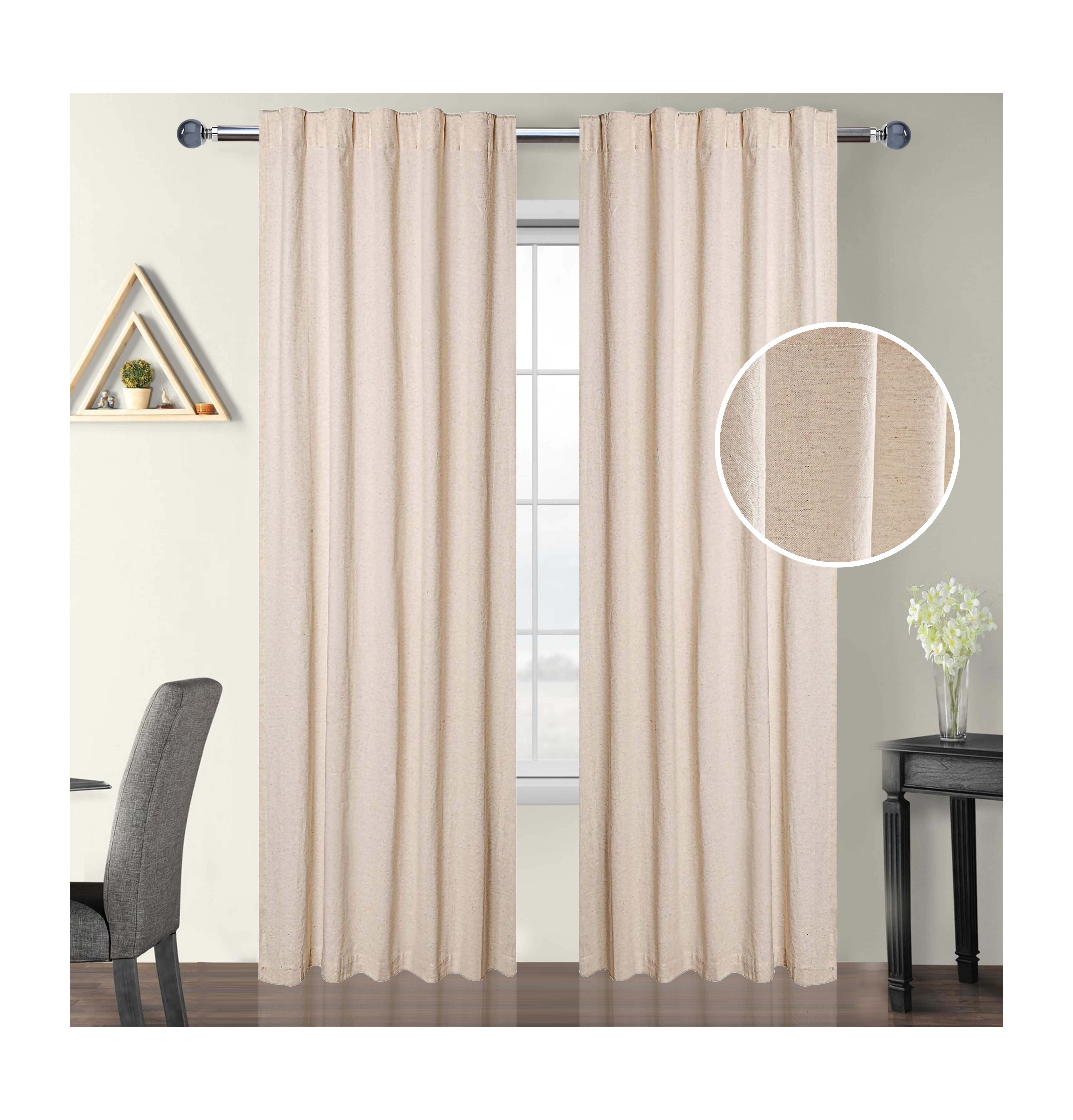 GFI LINEN CLUBS- Linen Rich, 50 x 96 Inch, Natural, Reverse Tab / Rod ...