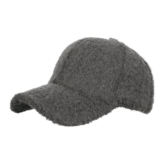 Gfyviroh Flock Baseball Cap for Men Women Soft Fuzzy Warm Hat Solid ...