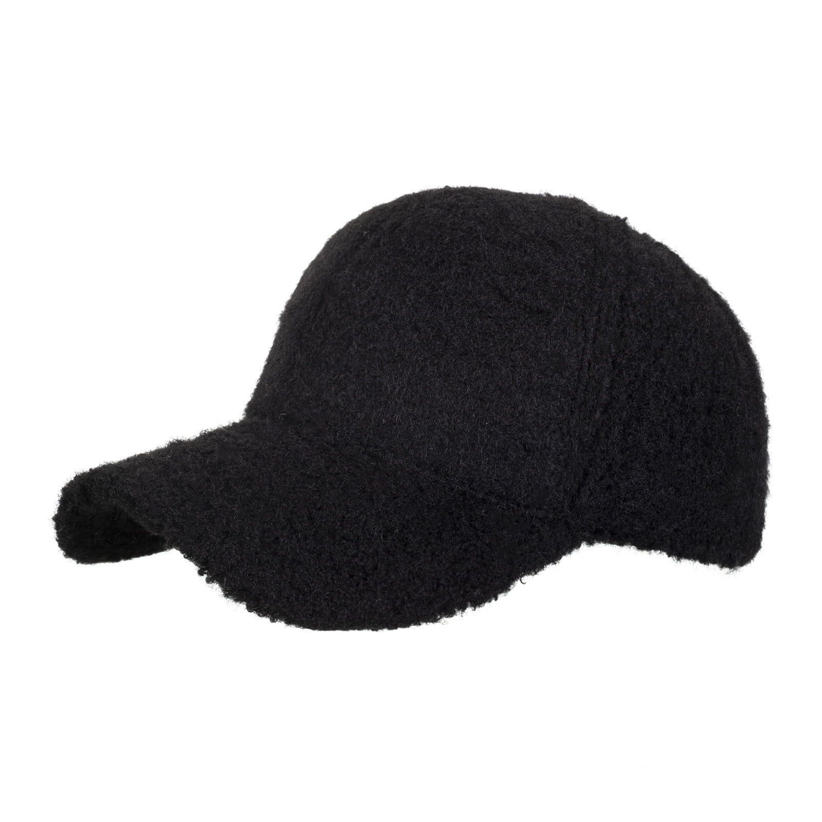 Gfyviroh Flock Baseball Cap for Men Women Soft Fuzzy Warm Hat Solid ...
