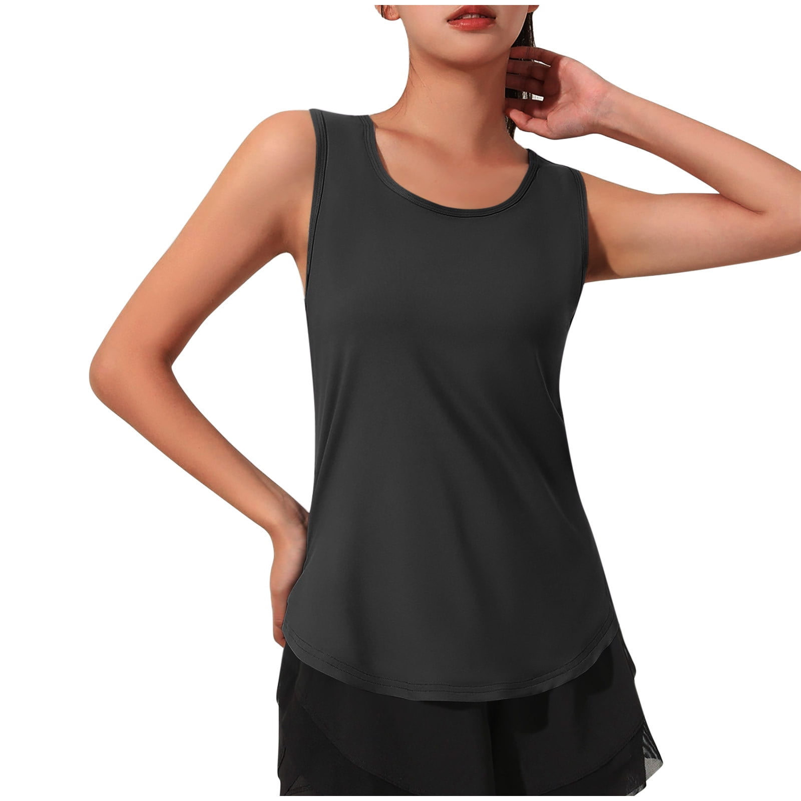 Gfyviroh Workout Tank Tops for Women Mesh Breathable Relaxed Fit ...