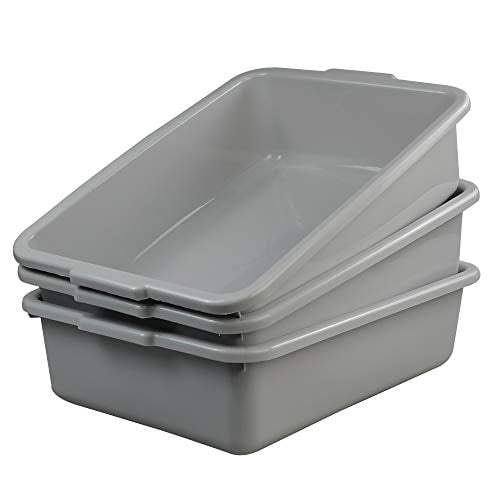 Ggbin Plastic Dish Tubs, Commercial Bus Box/Wash Basin Tote Box, 4-Pack ...
