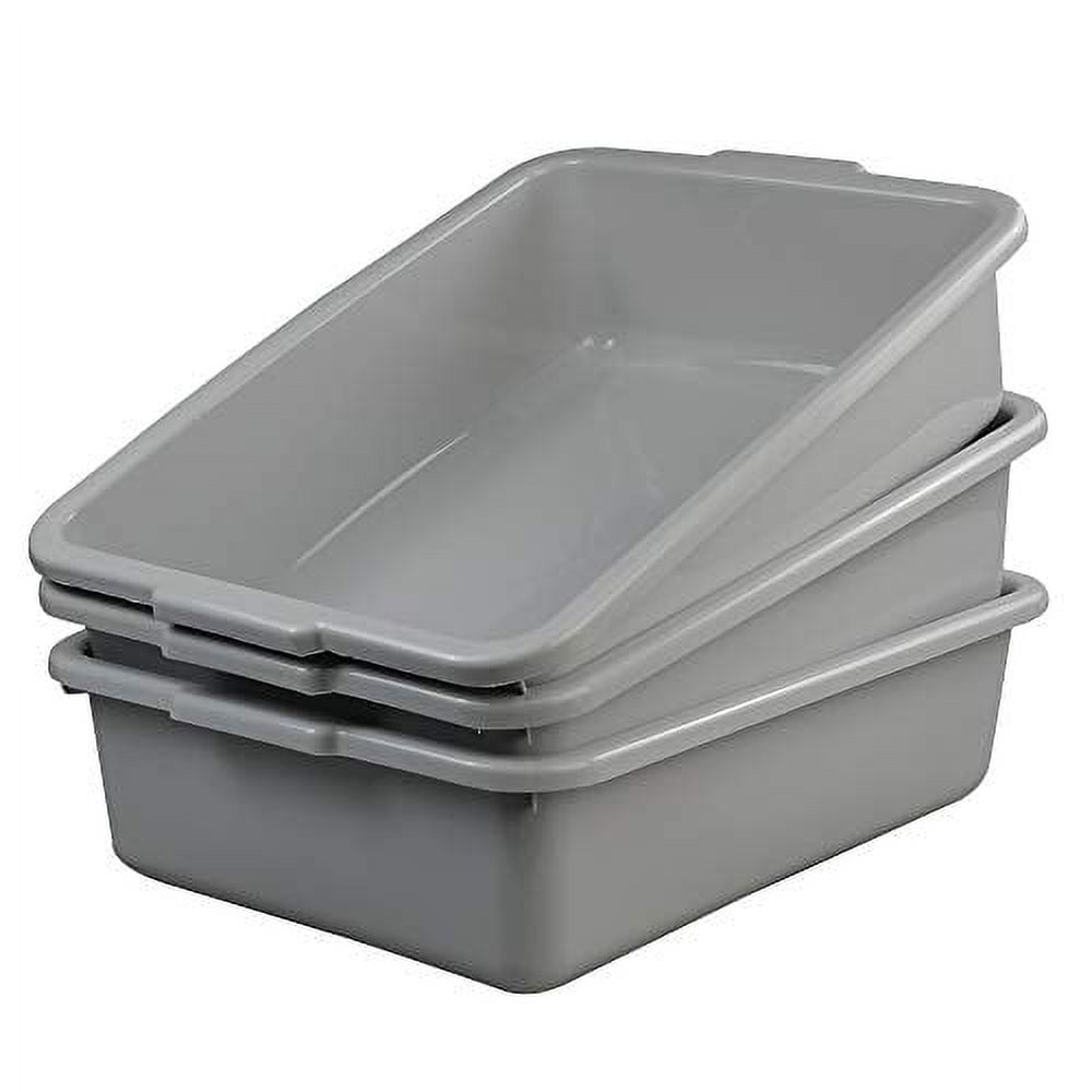 Ggbin Plastic Dish Tubs, Commercial Bus Box/Wash Basin Tote Box, 4-Pack ...