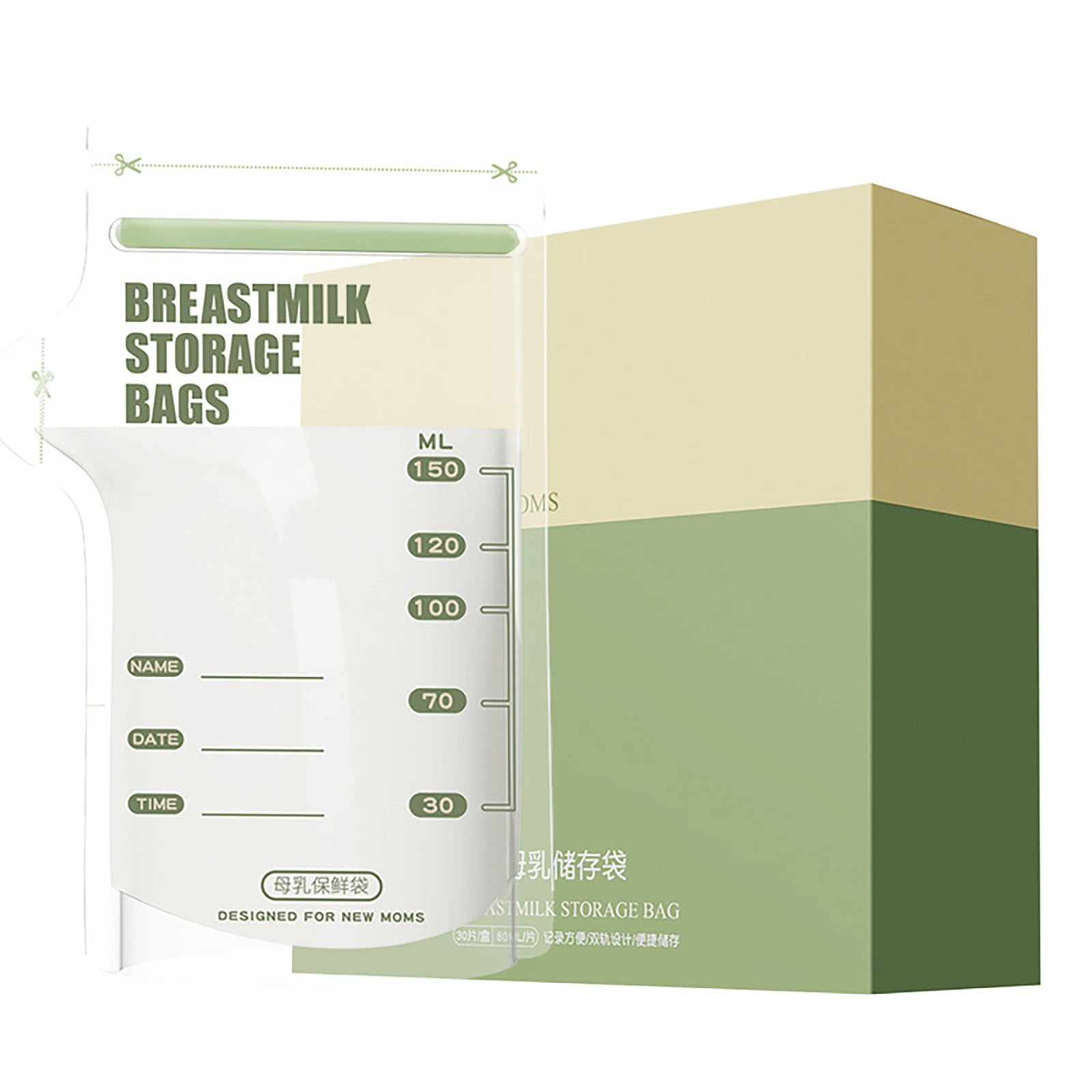 Ggdda Kitchen Organizers And Storage Breastmilk Storage Bags Temp Sensing Milk Storing Bag For