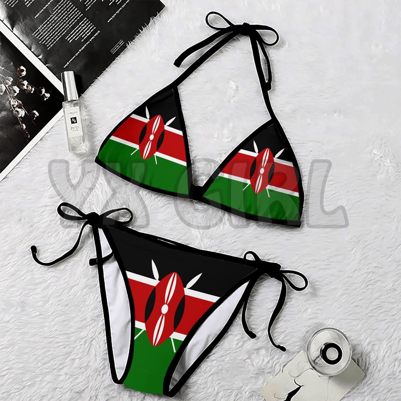 Ghana 2 Piece Bikini 3D All Over Printed Bikini Summer Women For Girl ...