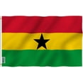 Ghana Flag - Vivid Color and Fade proof - Ghanaian National Flags with ...