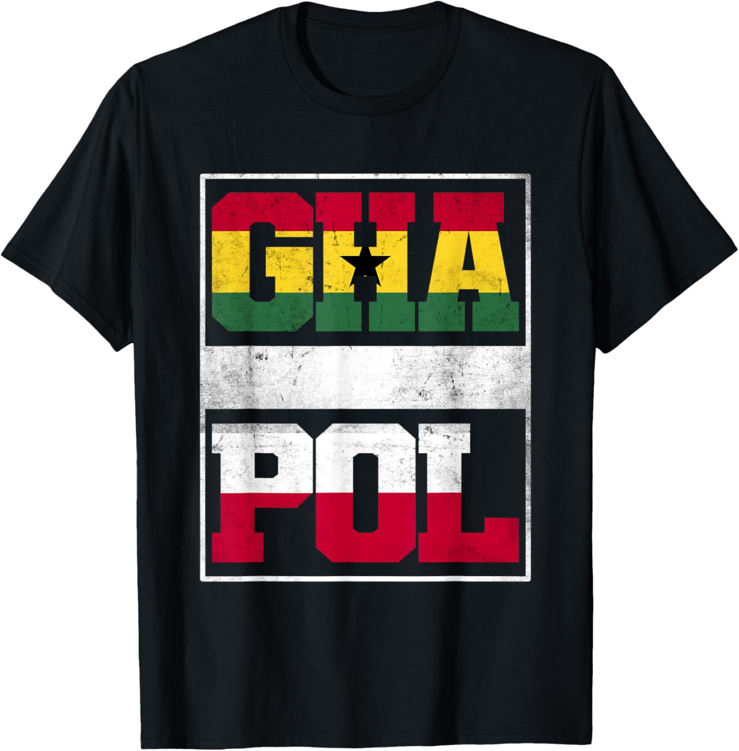 Ghana and Poland Mix Ghanaian Polska Roots T-Shirt - Walmart.com