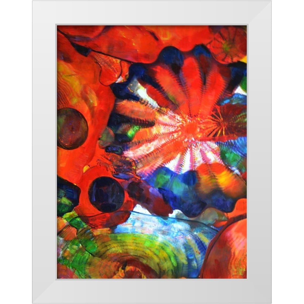 Ghanooni, Sarah 12x14 White Modern Wood Framed Museum Art Print Titled ...