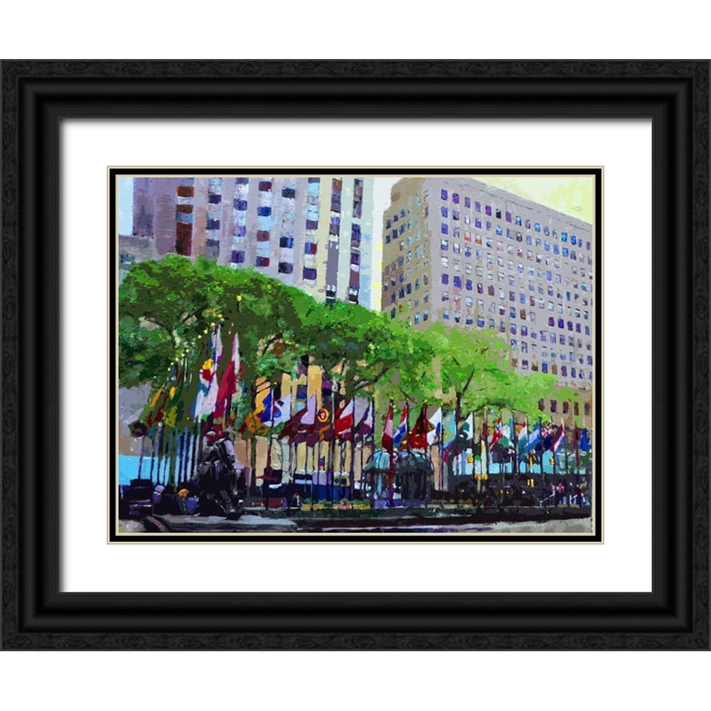 Ghanooni, Sarah 14x12 Black Ornate Wood Framed with Double Matting ...