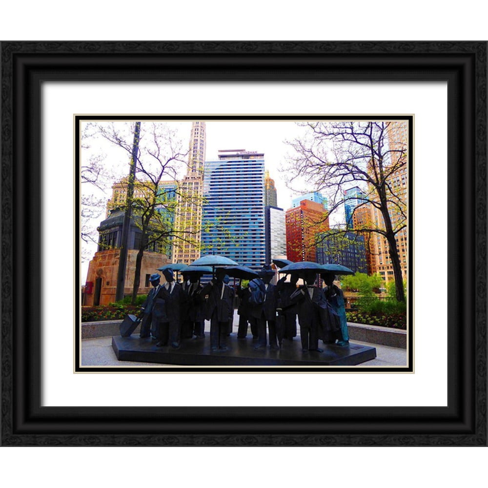 Ghanooni, Sarah 14x12 Black Ornate Wood Framed with Double Matting ...