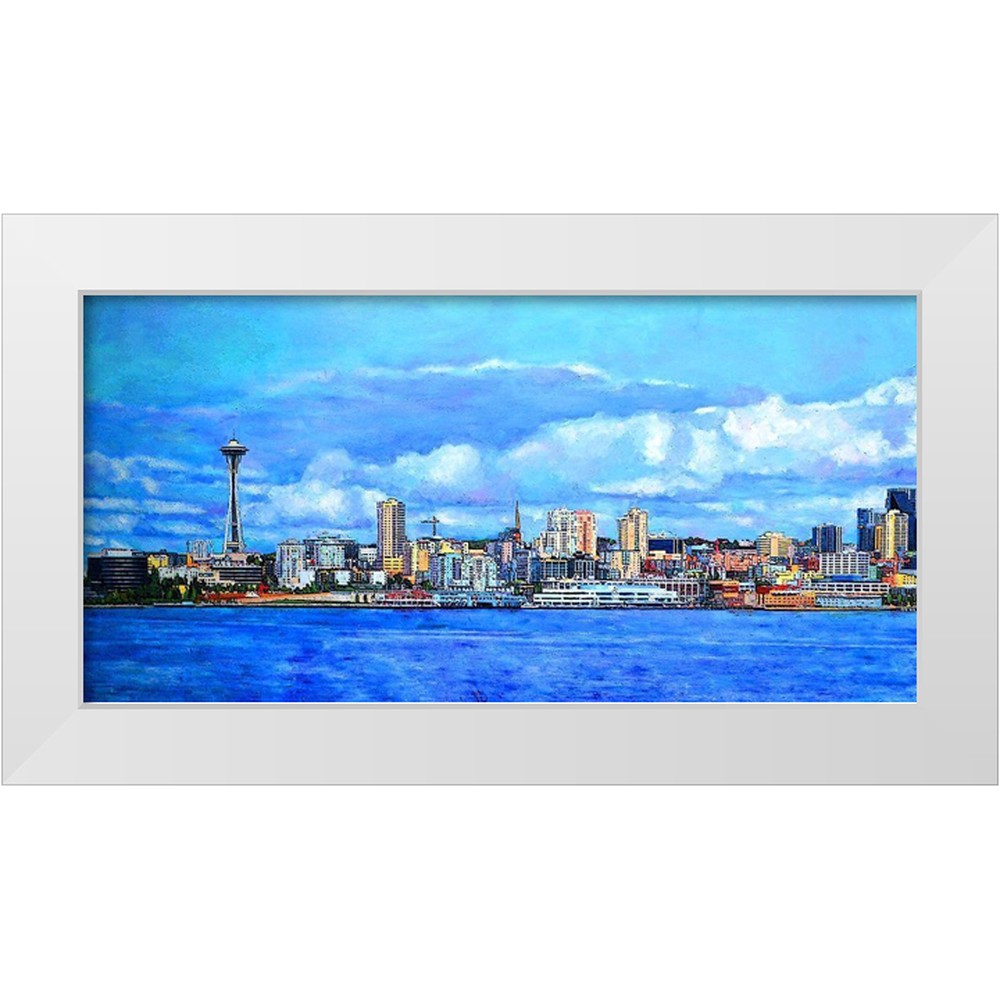 Ghanooni, Sarah 14x9 White Modern Wood Framed Museum Art Print Titled ...