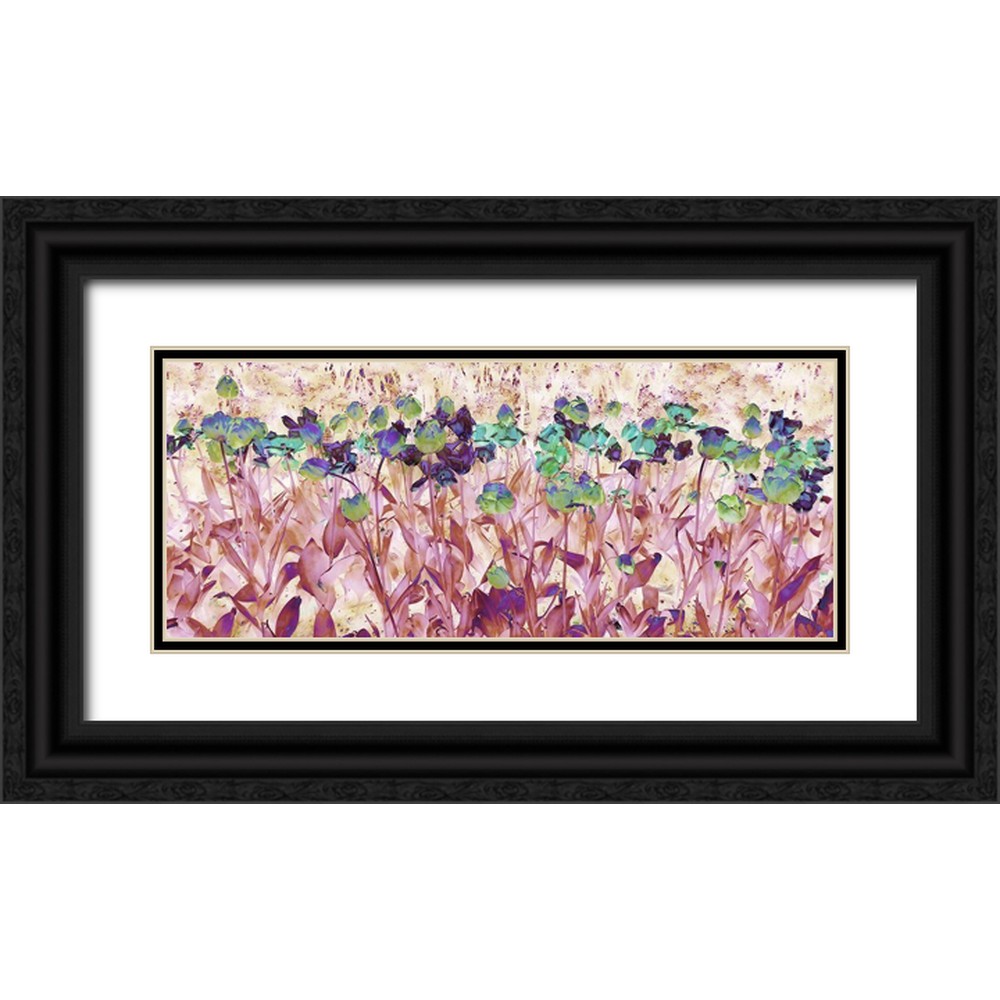 Ghanooni, Sarah 18x10 Black Ornate Wood Framed with Double Matting ...