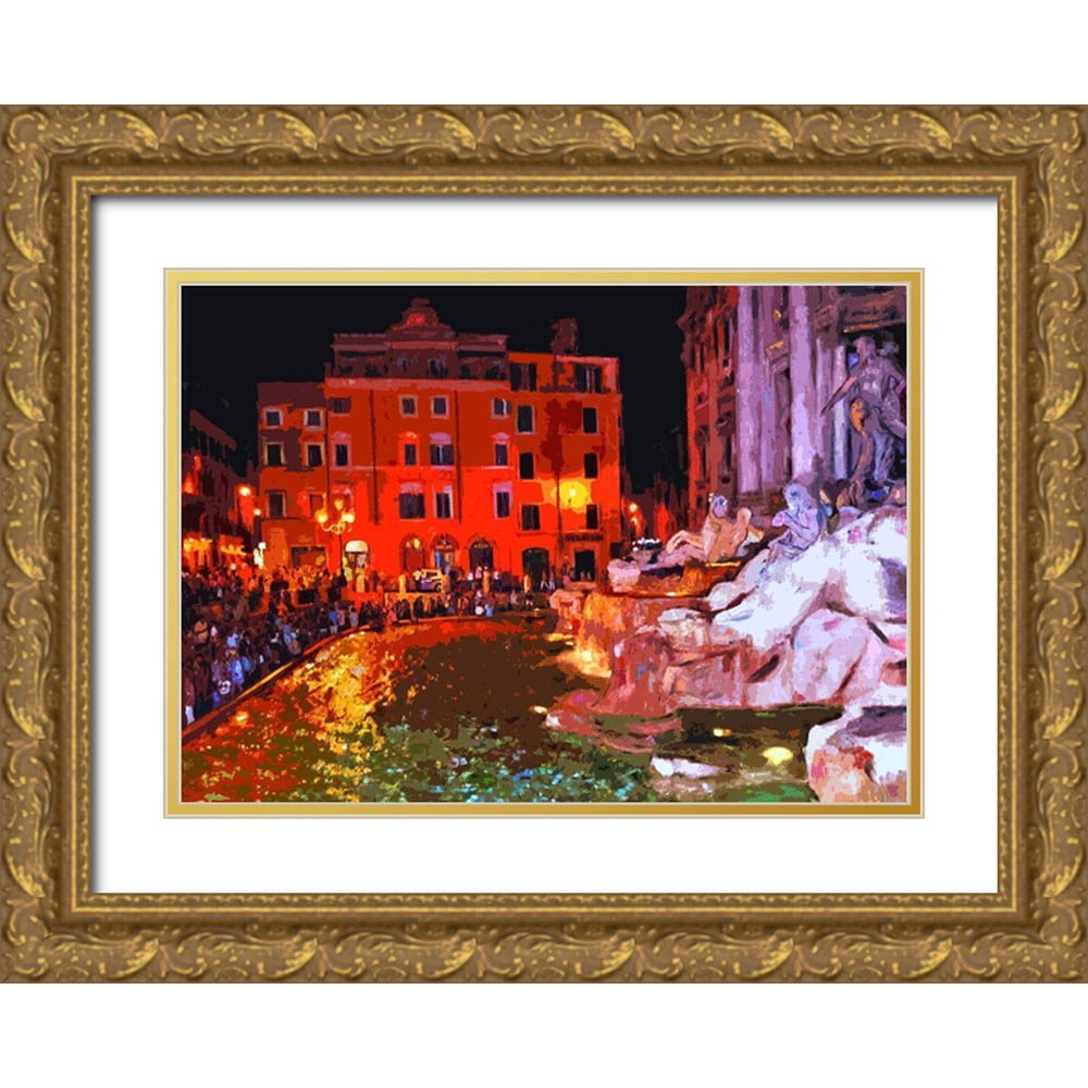 Ghanooni, Sarah 18x14 Gold Ornate Wood Framed with Double Matting ...