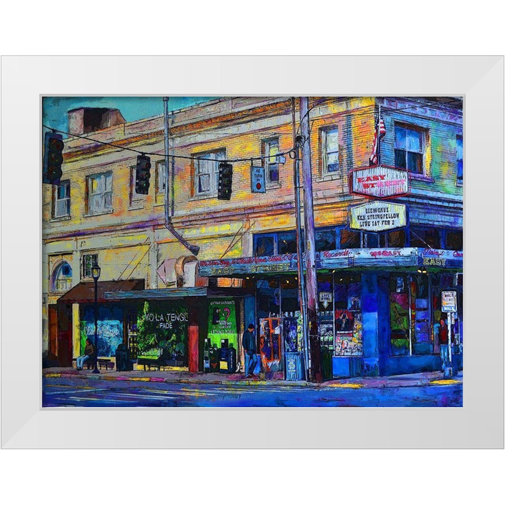 Ghanooni, Sarah 18x14 White Modern Wood Framed Museum Art Print Titled ...