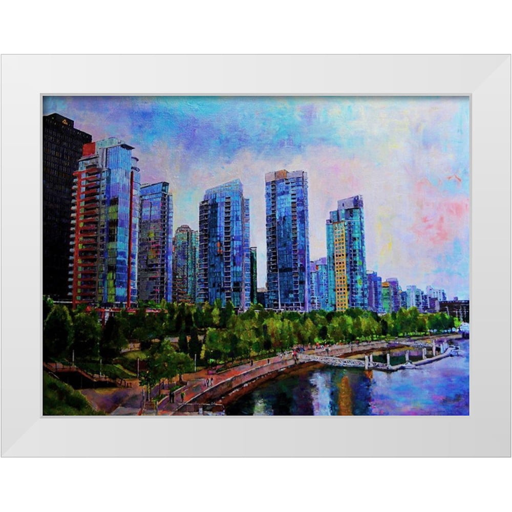 Ghanooni, Sarah 18x15 White Modern Wood Framed Museum Art Print Titled ...