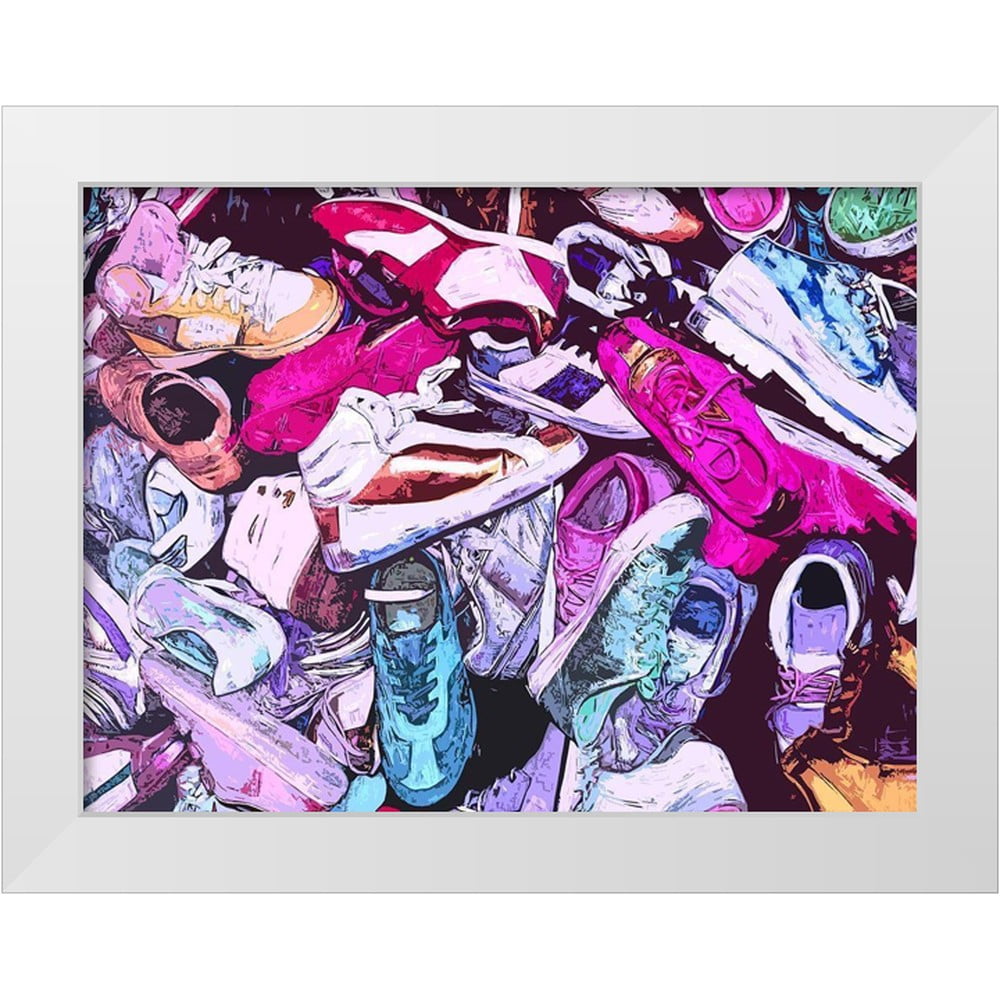 Ghanooni, Sarah 18x15 White Modern Wood Framed Museum Art Print Titled ...