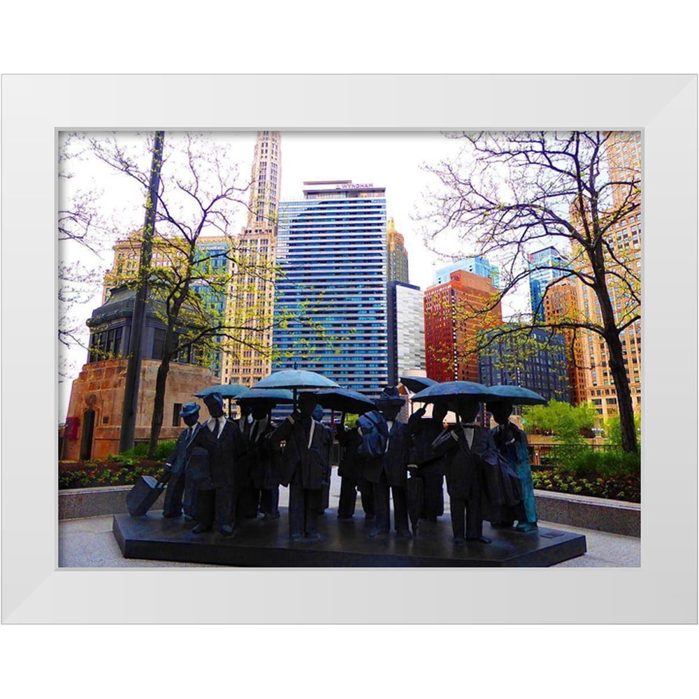 Ghanooni, Sarah 18x15 White Modern Wood Framed Museum Art Print Titled ...