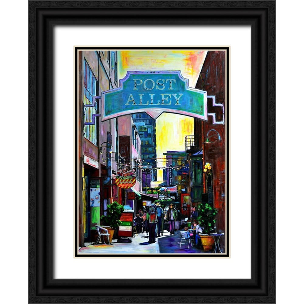 Ghanooni, Sarah 19x24 Black Ornate Wood Framed with Double Matting ...