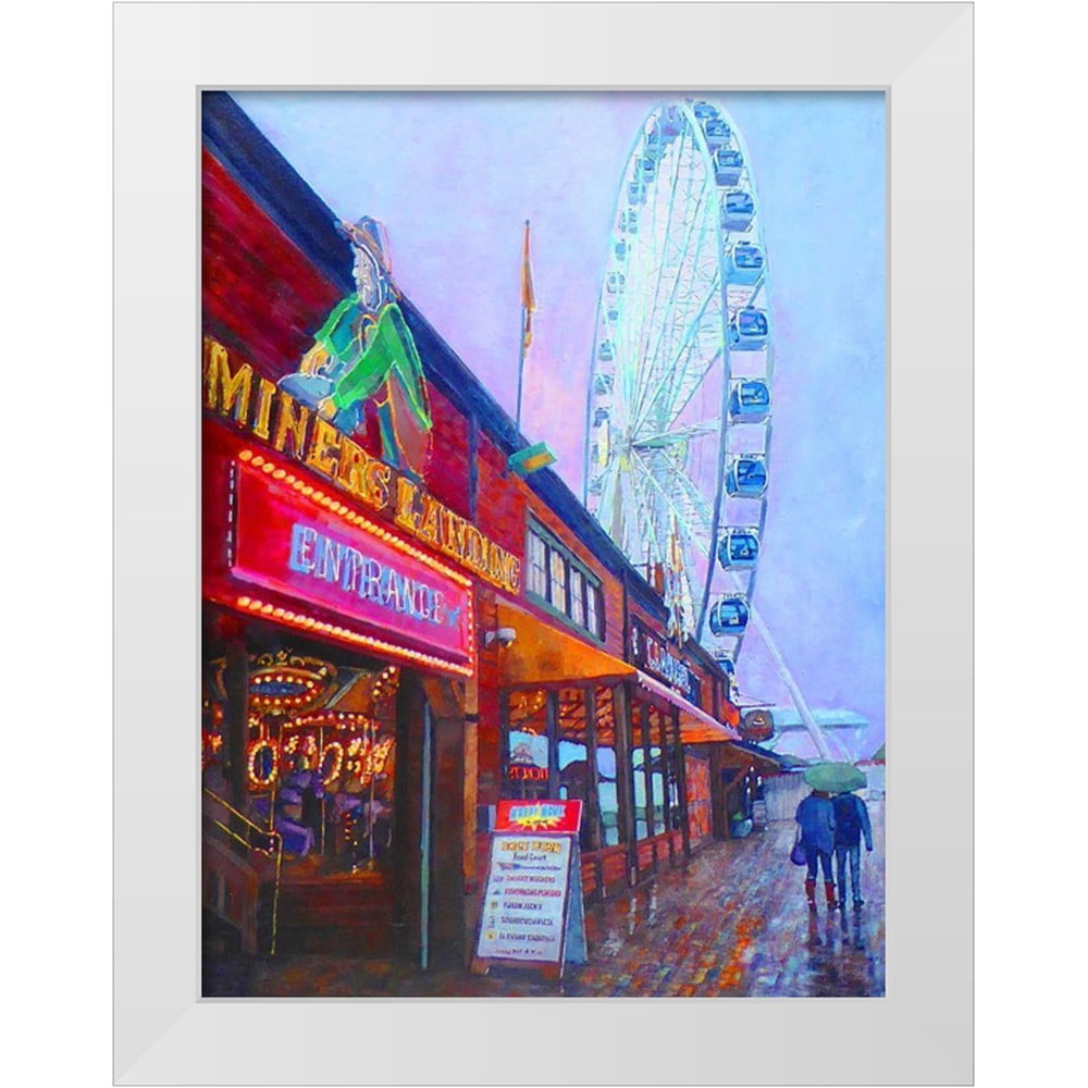 Ghanooni, Sarah 19x24 White Modern Wood Framed Museum Art Print Titled ...