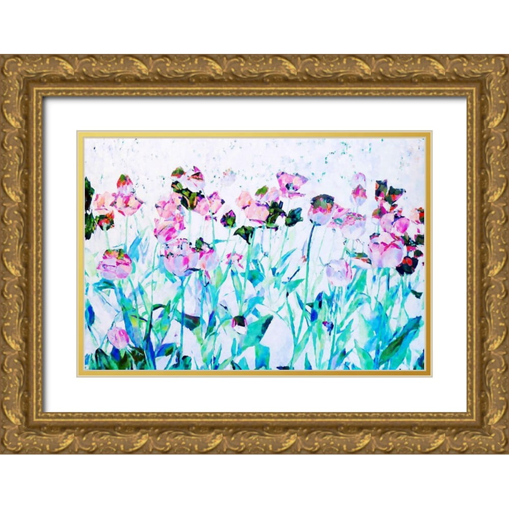 Ghanooni, Sarah 24x18 Gold Ornate Wood Framed with Double Matting Museum Art Print Titled ...