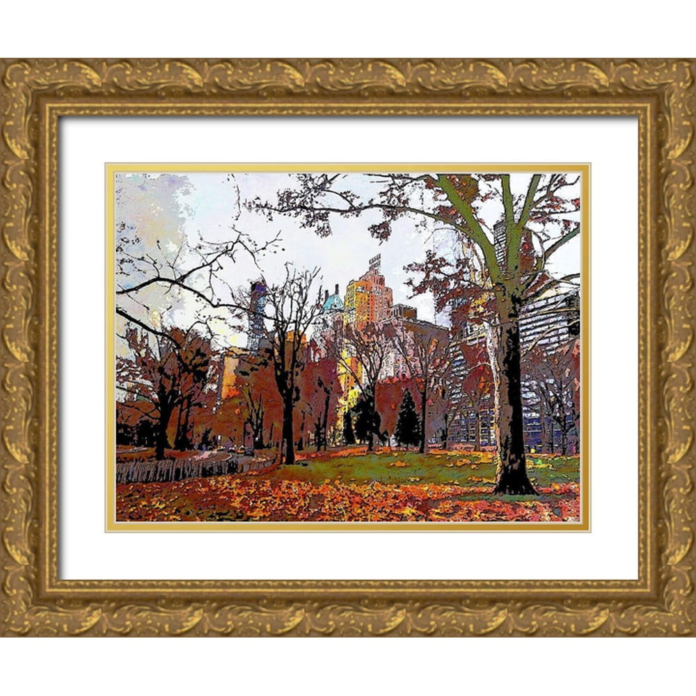 Ghanooni, Sarah 24x19 Gold Ornate Wood Framed with Double Matting ...