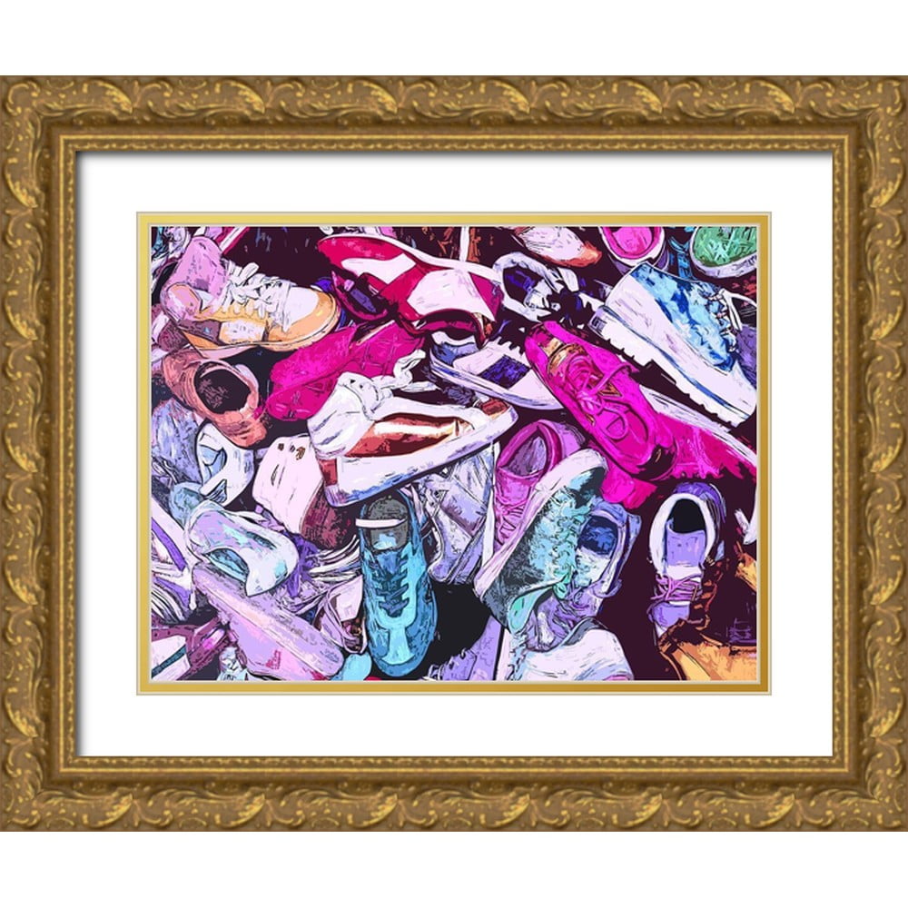 Ghanooni, Sarah 32x25 Gold Ornate Wood Framed with Double Matting ...