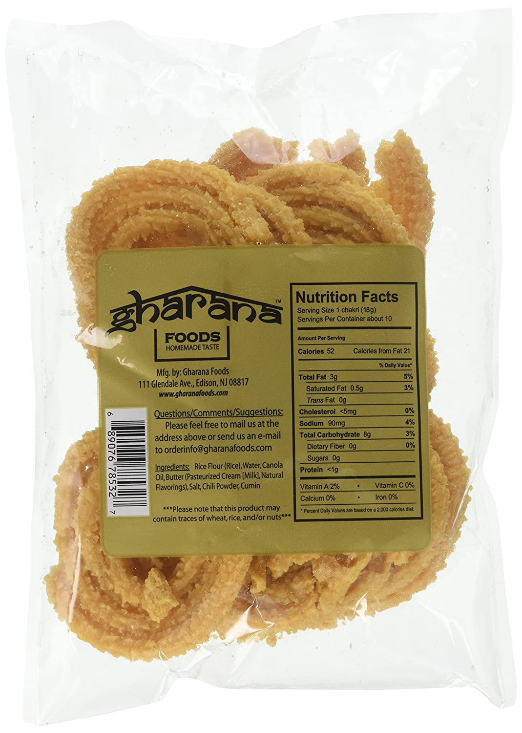 Gharana Foods Original Chakri, 6 oz - Walmart.com