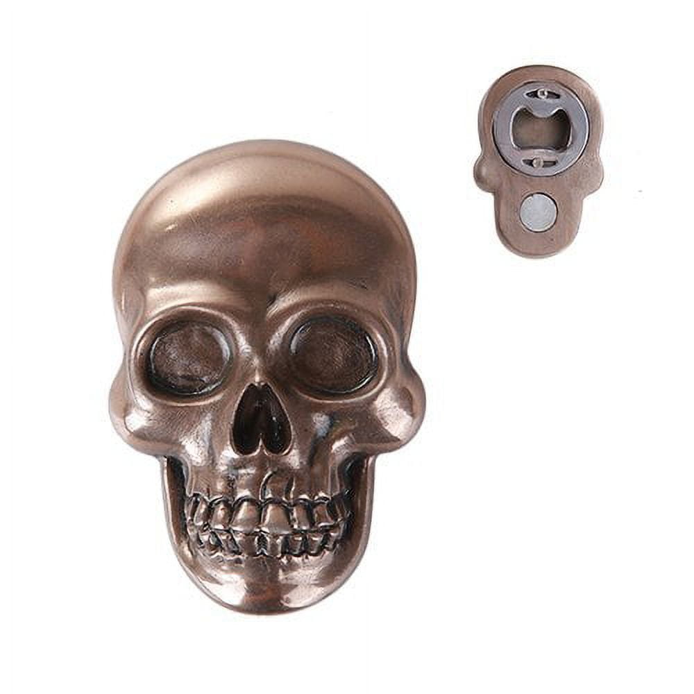 Ghastly Treasure Relic Bronze Resin Skull Magnet Wall Bottle Opener ...