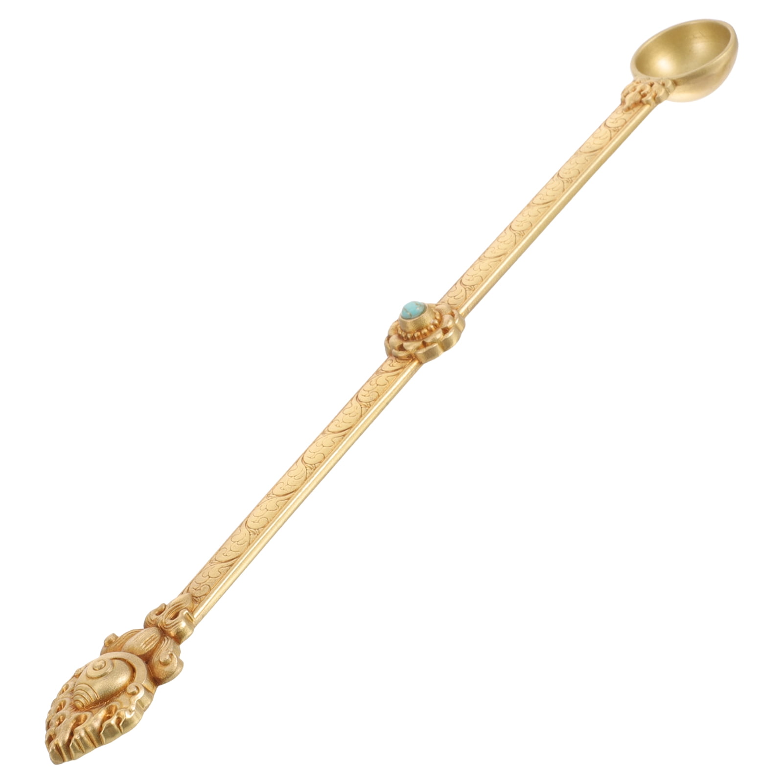 Ghee Metal Havan Spoon Ganeshes Utincilios De Cocina Ethnic for Holy ...