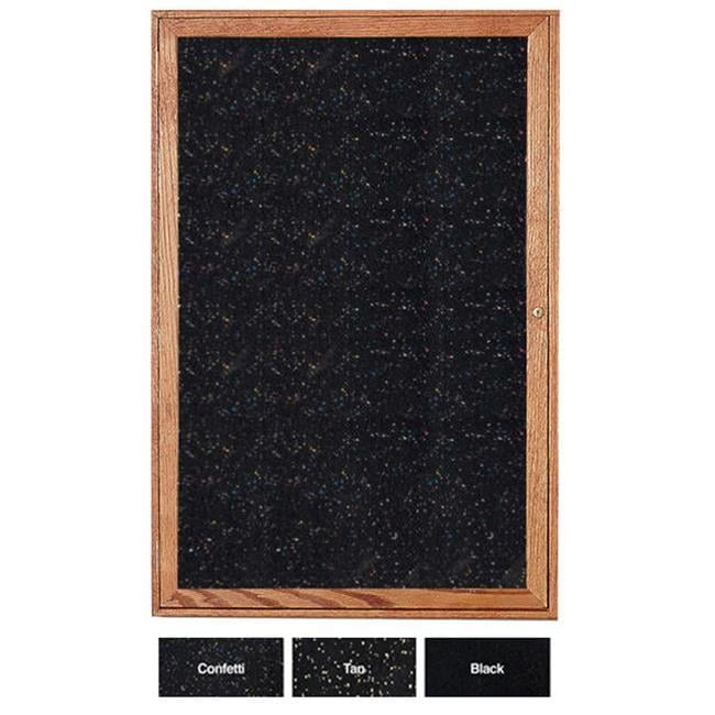 Ghent 36 in. x 24 in. 1-Door Oak Wood Frame Enclosed Recycled Rubber ...
