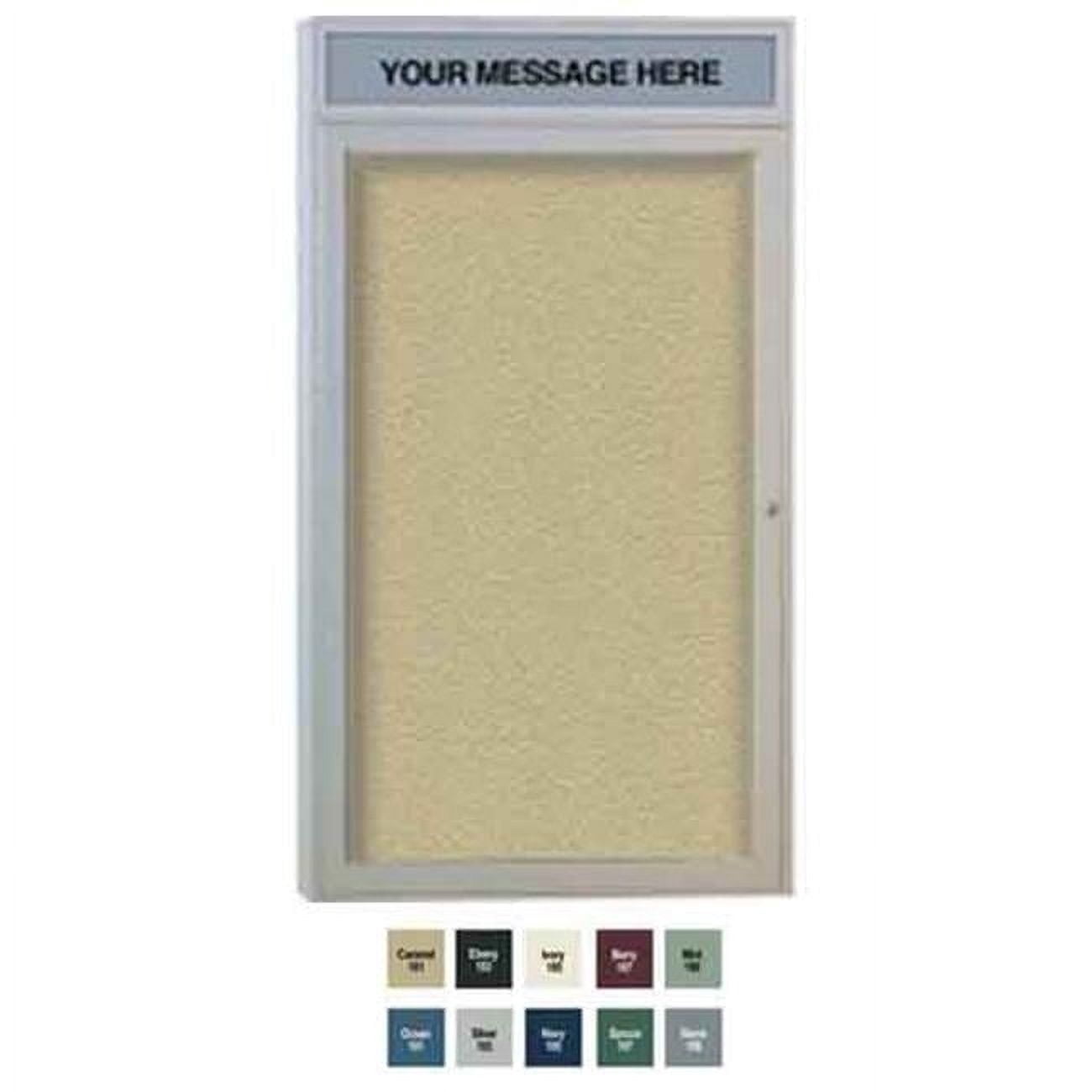 Ghent 36 in. x 30 in. 1-Door Satin Alum Frame with Headliner Enclosed ...