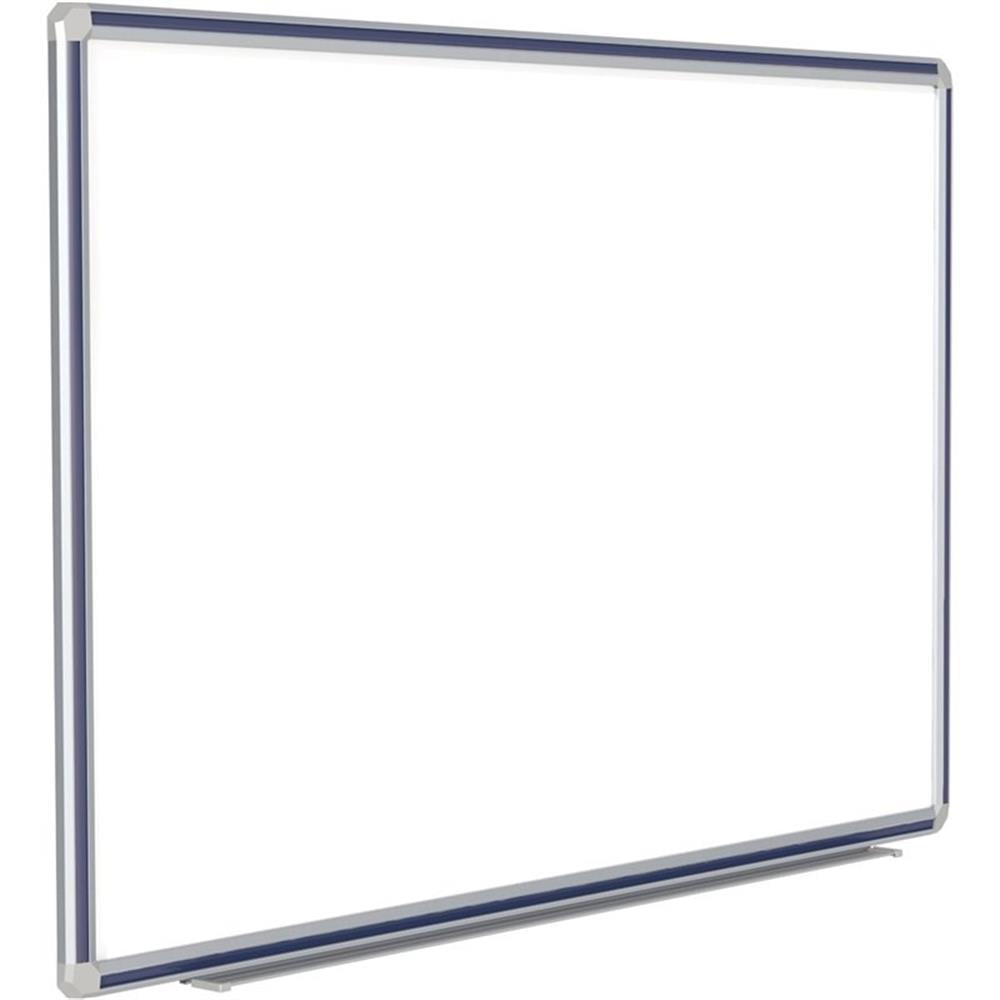 Ghent 48"x96" Aluminum Frame Ceramic Magnetic Whiteboard - Blue Trim ...