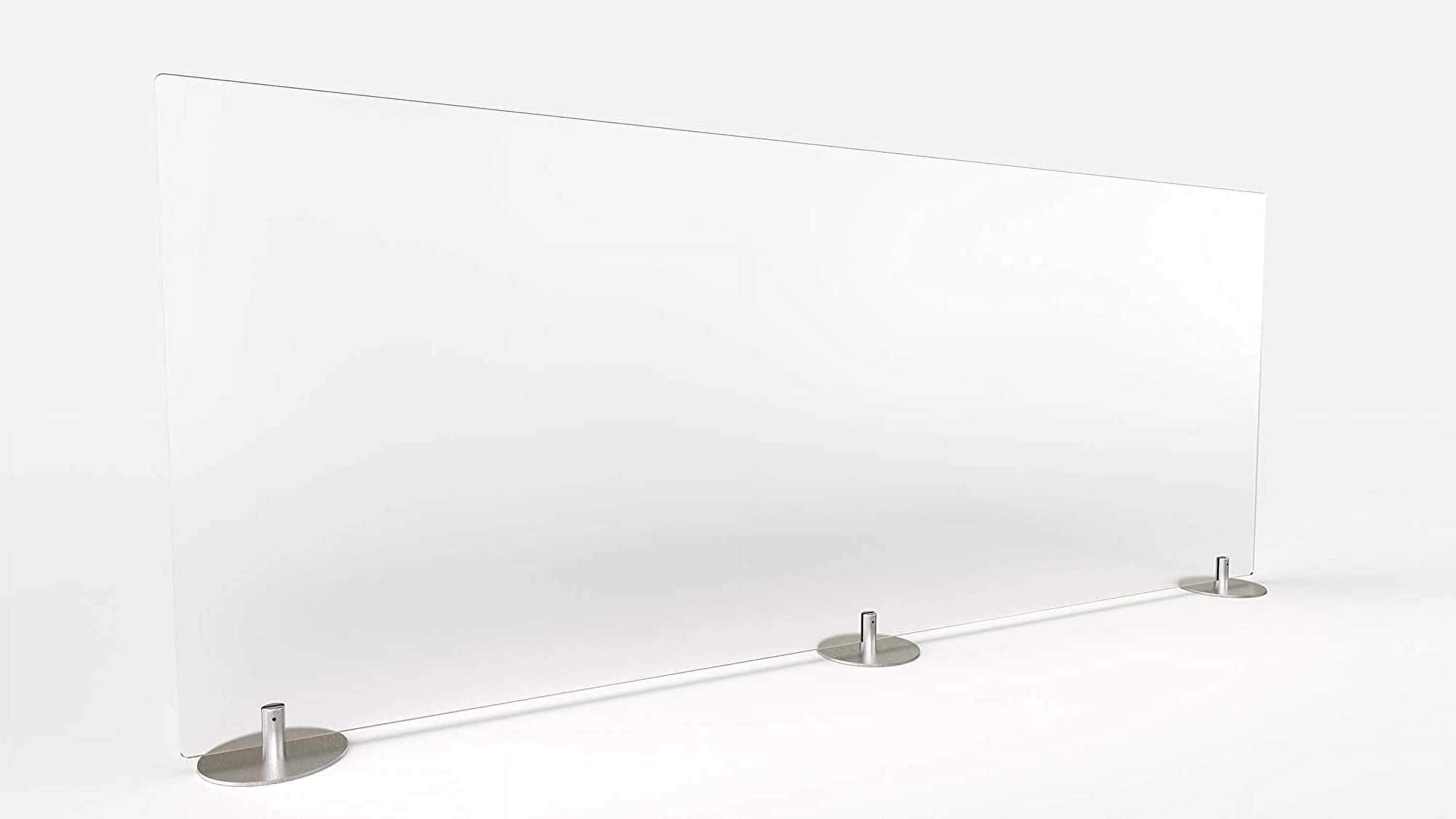 Ghent Desktop Free Standing Acrylic Protection Screen, 59 X 5 X 24 ...