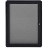 Ghent, GHEOVK1F91, 1-door Ovation Enclosed Fabric Tackboard, 1 Each ...