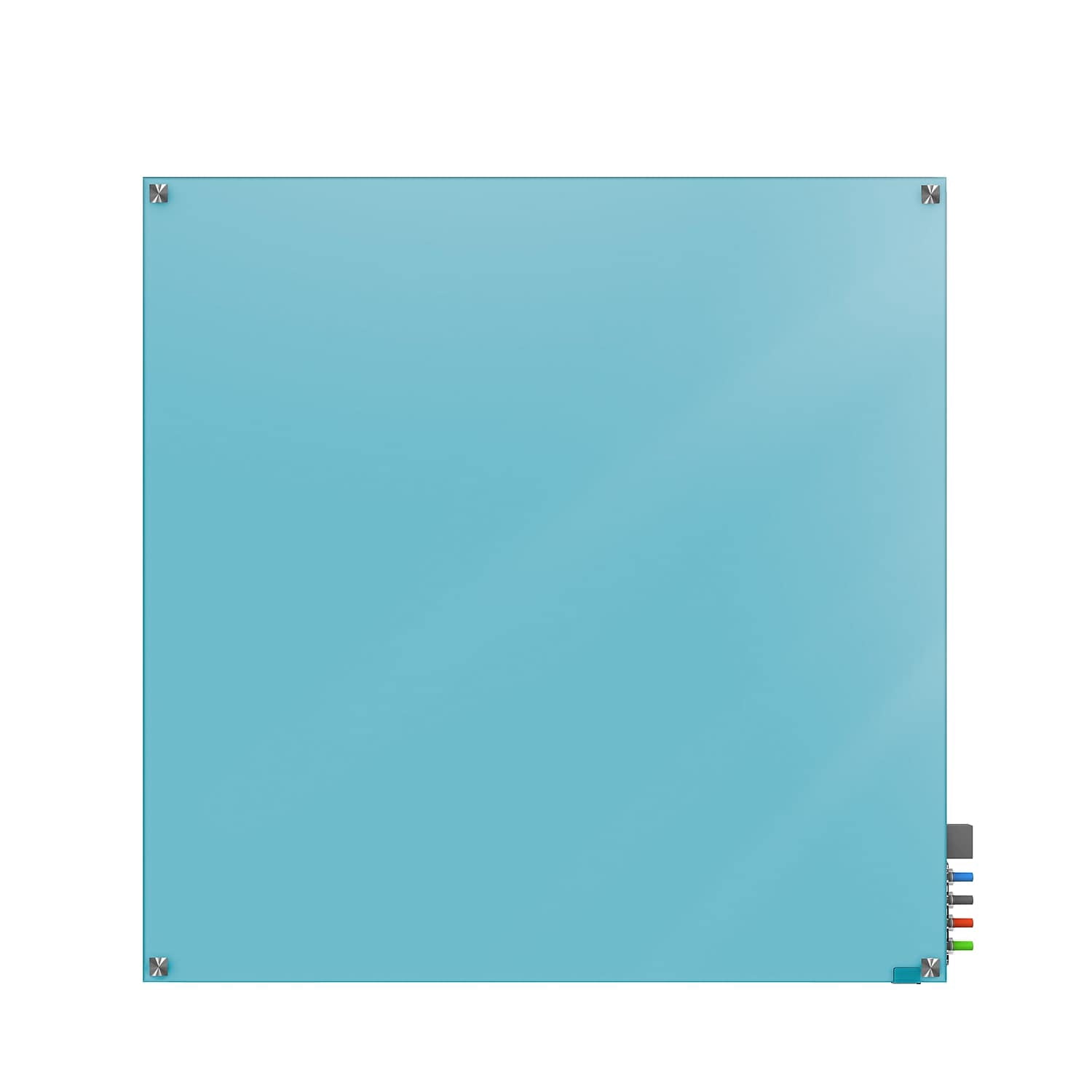 Ghent Harmony Magnetic Glass Whiteboard with Square Corners 4'H x 4'W ...
